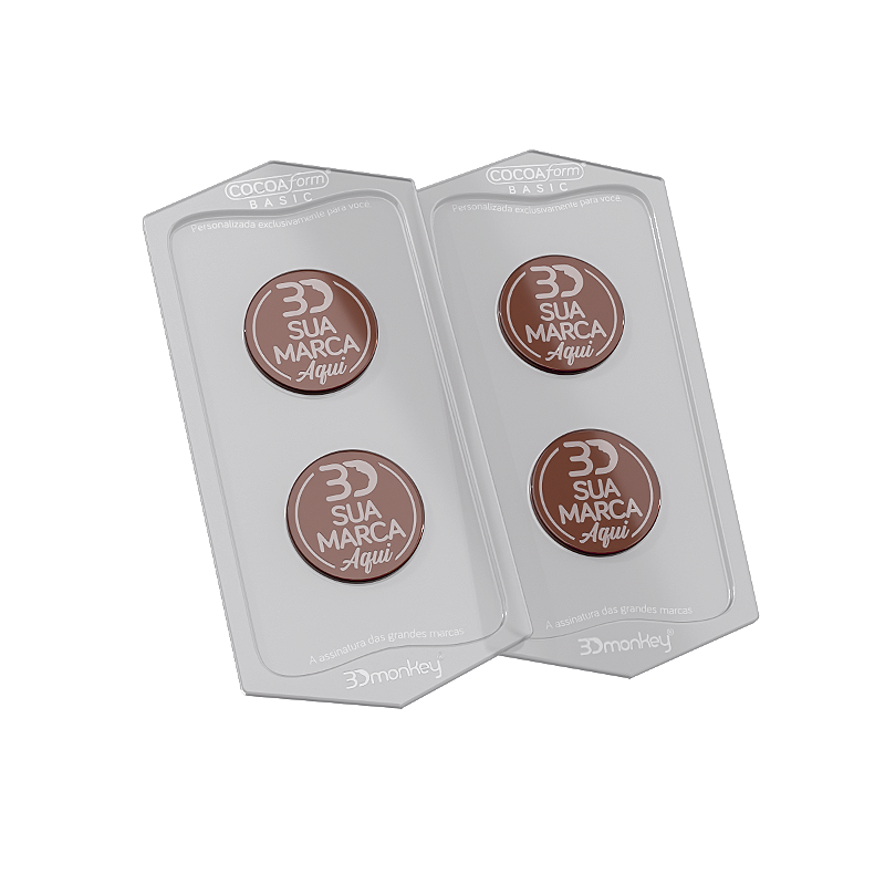Cocoa form® BASIC • 4 Cavidades - 3D Monkey - Formas para chocolate ...
