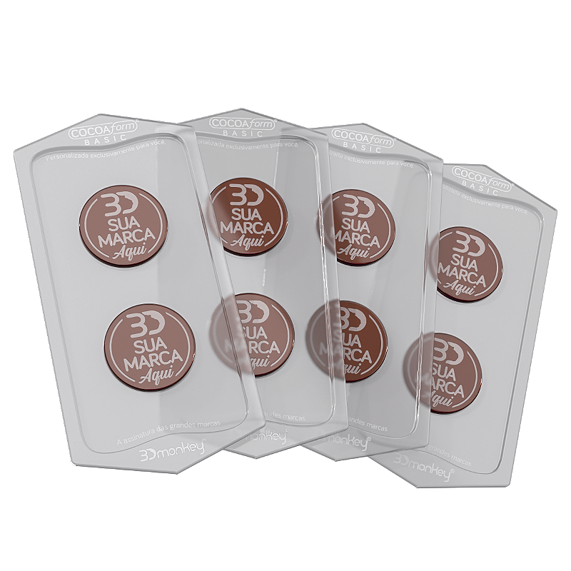 Cocoa form® BASIC • 8 Cavidades - 3D Monkey - Formas para chocolate ...