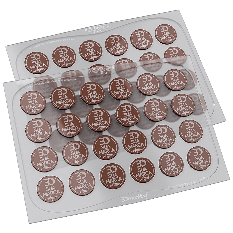 Cocoa form® PRO • 48 cavidades - 3D Monkey - Formas para chocolate ...