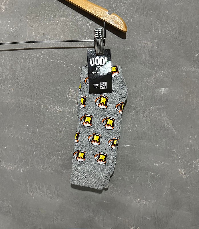 Meia Cano Longo - Beer - Uódi Shop