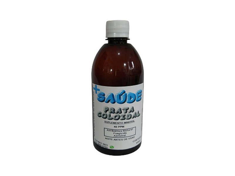 PRATA COLOIDAL 40PPm de 500 ml - +SAÚDE