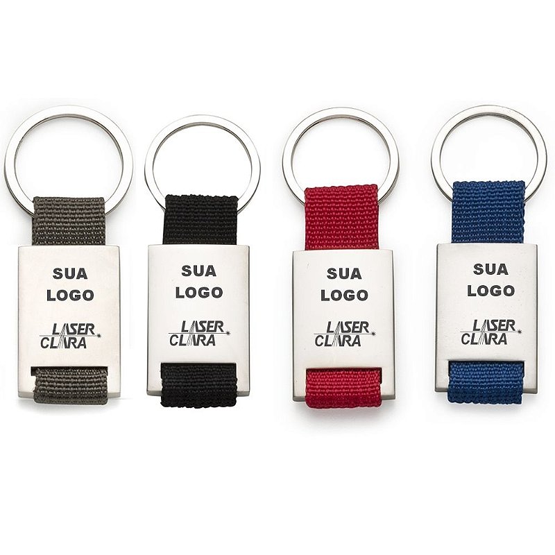 Chaveiro Metal com Nylon - Laser Clara - Empresa de Brindes ...