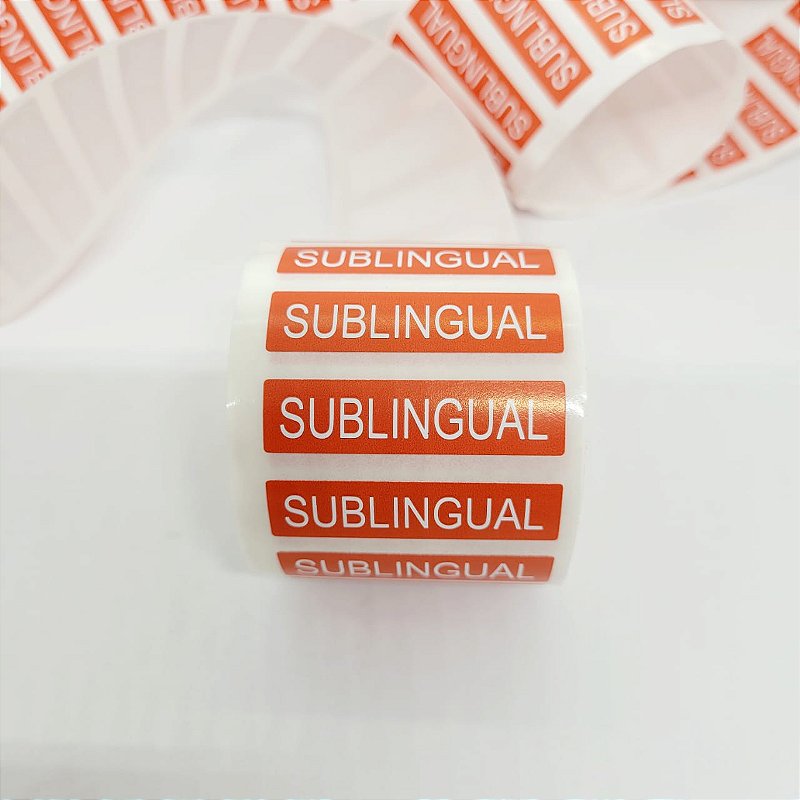 Etiqueta Adesiva Sublingual - Sachê Pharma Embalagens