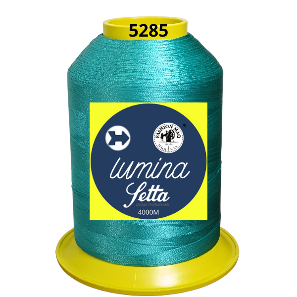 Linha de Bordado Cor 5285 Setta Lumina 4000 metros Brilho e Resistência ...