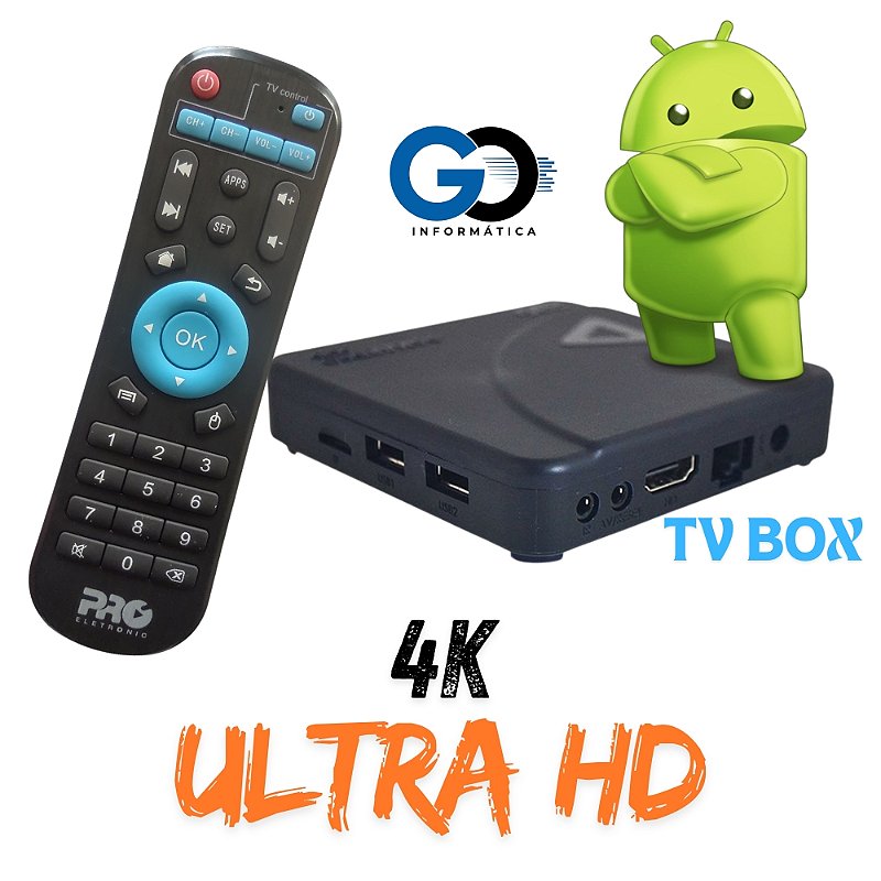 TV BOX Aparelho Conversor Box SmartTV Streaming 4K ULTRAHD PRO - G ...