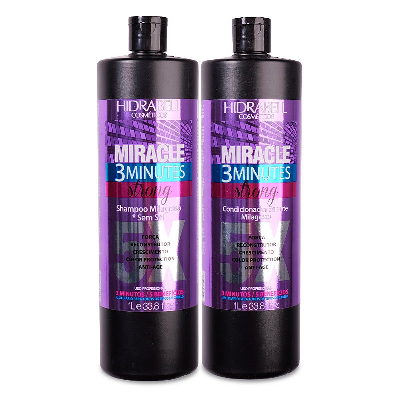 Kit Miracle Strong Hidrabell - Hidrabell Cosméticos | LOJA OFICIAL