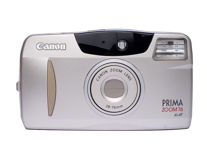 Câmera 35mm - Canon Prima Zoom 76 AIAF (9.8/10) + 1x Bateria CR123A ...