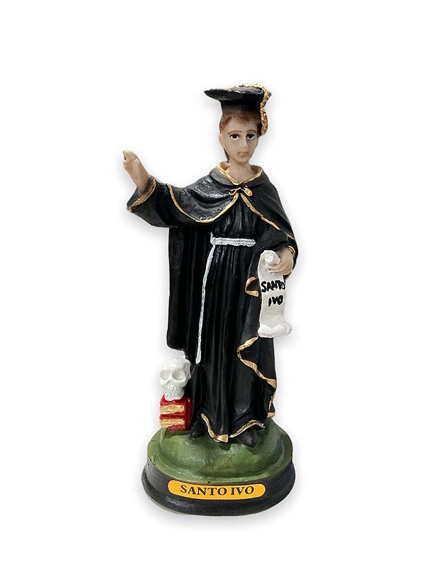 Imagem Santo Ivo Resina Nobre 15cm - Santissima Mae Artigos Religiosos ...