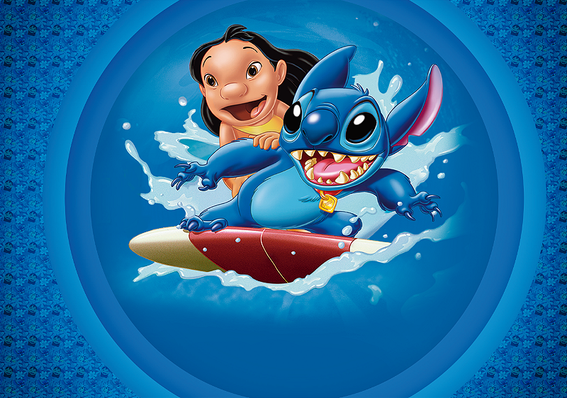 Painel Retangular Decorativo - Lilo e Stitch - Nave - Dando vida aos ...