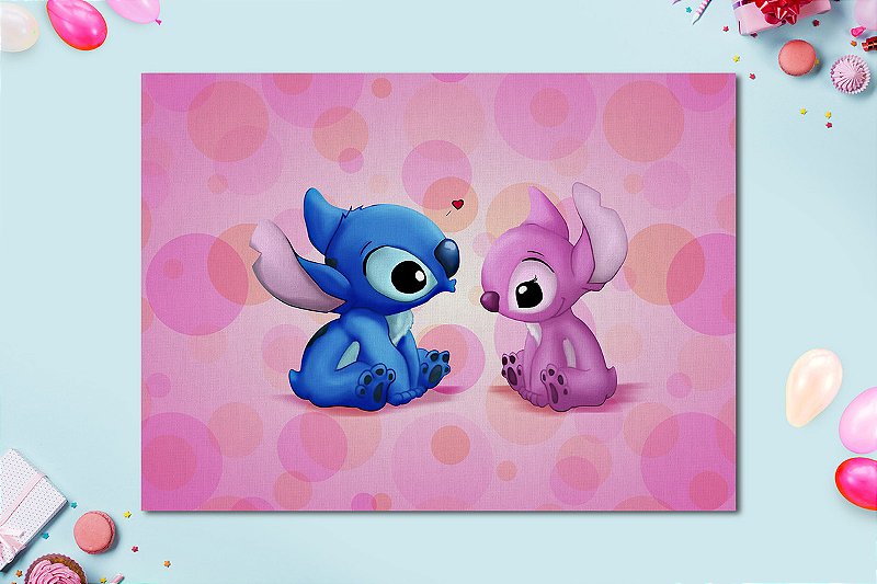Painel Retangular Decorativo - Stitch Amor - Nave Sublimação - Dando ...