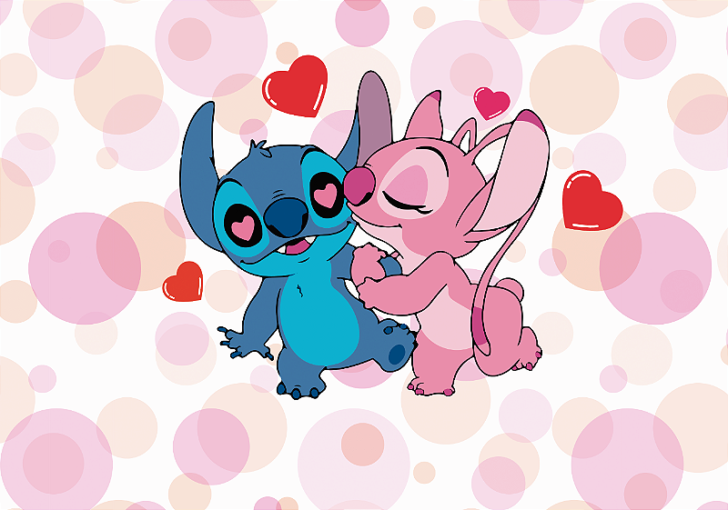 Painel Retangular Decorativo - Stitch Love - Nave - Dando vida aos seus ...