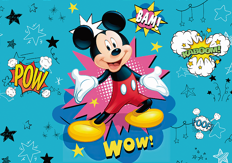 Painel Retangular Decorativo - Mickey Show - Nave - Dando vida aos seus ...