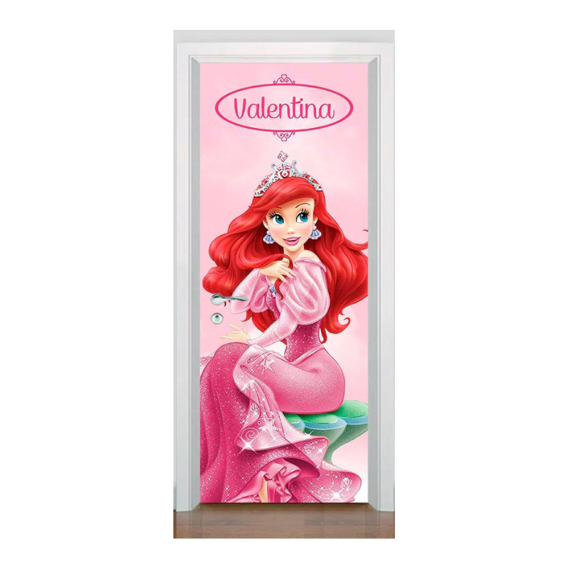 Adesivo Para Porta Infantil Com Nome - Ariel - Nave - Dando vida aos ...