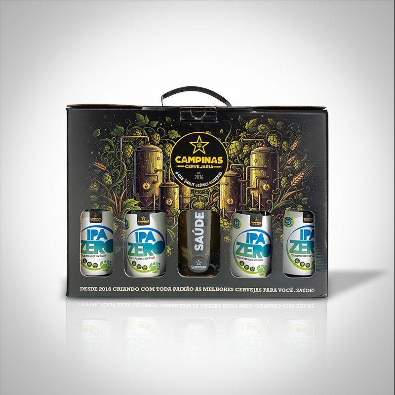 Kit Long Necks IPA Zero com Copo Caldereta SAÚDE! (350ml) - Cerveja ...