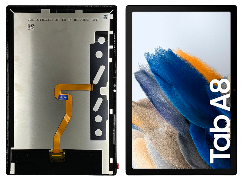 FRONTAL TABLET SAMSUNG A8 SM X200 SEM ARO OLED WEFIX - JMA DISTRIBUIDORA
