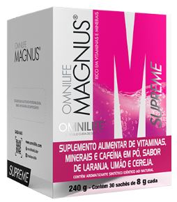 MAGNUS SUPREME, CX COM 30 SACHÊS, 240 GR - Omnilife Saúde ...