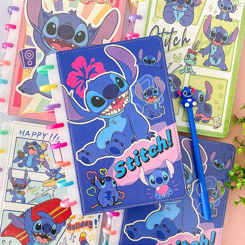 Caderno de Disco Stitch A5 - Importado - Choily Paper - Papelaria Fofa