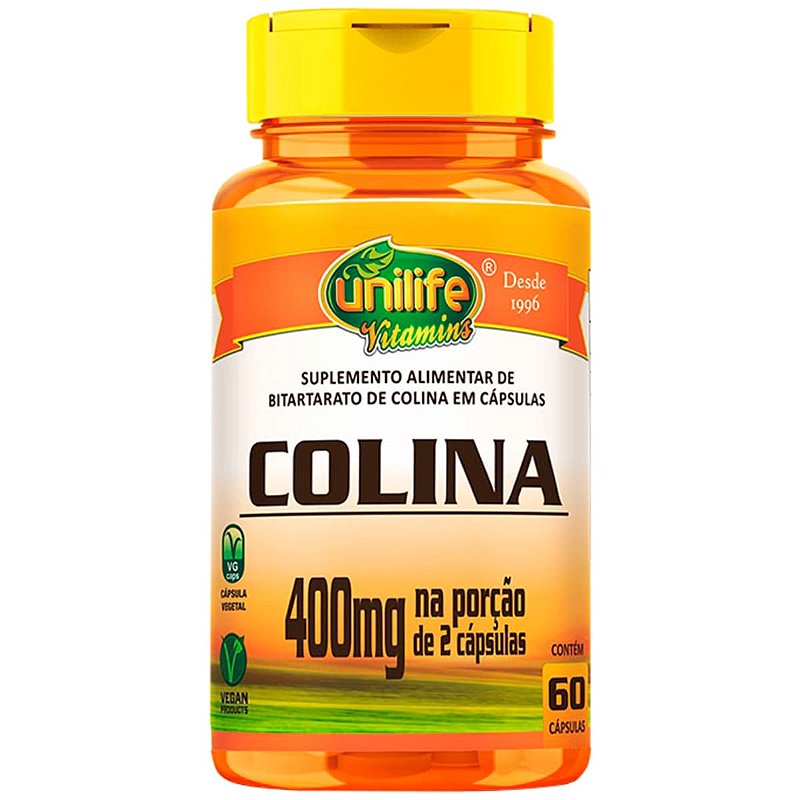Colina 400mg 60 Cápsulas - Suplemento de Alta Qualidade | W3LIFE - W3 ...