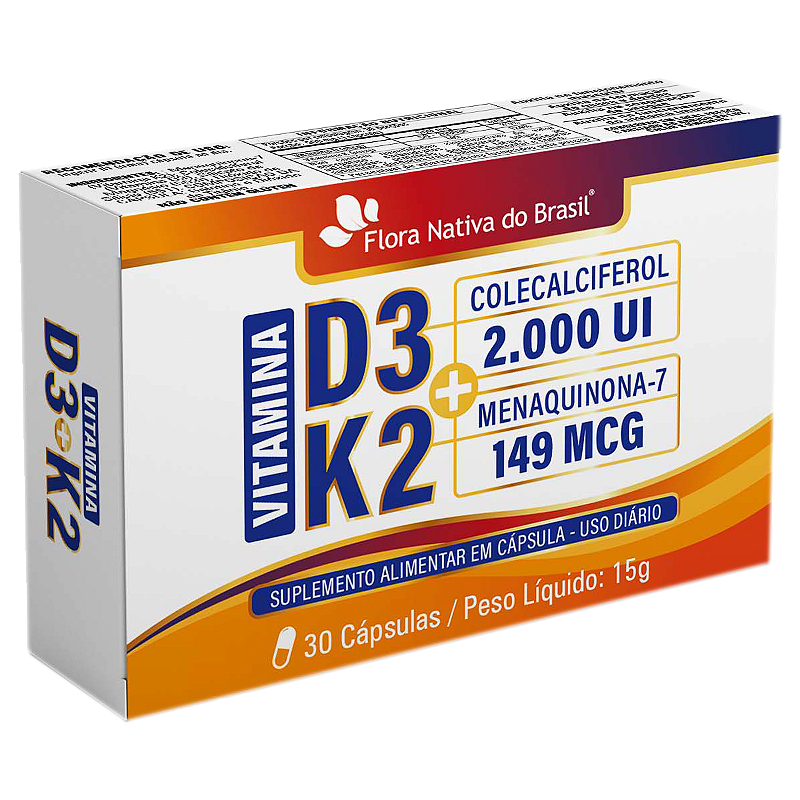 Vitamina D3 E Vitamina K2 Flora Nativa | W3 Life - Comprar Agora - W3 Life - Loja Online de ...