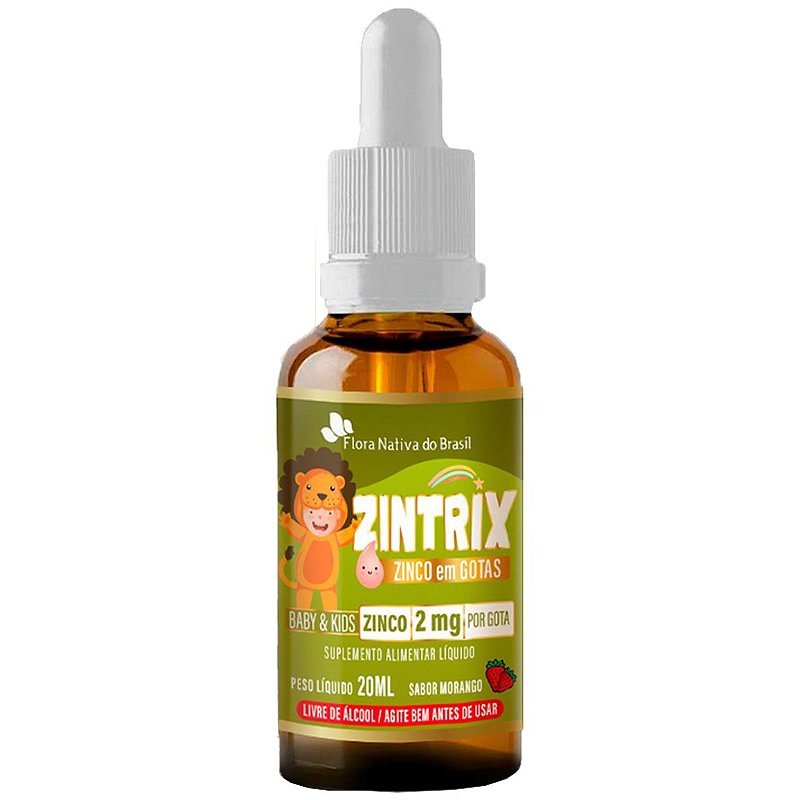 Zintrix Kids Zinco em Gotas 20ml Flora Nativa - W3 Life - Loja Online ...