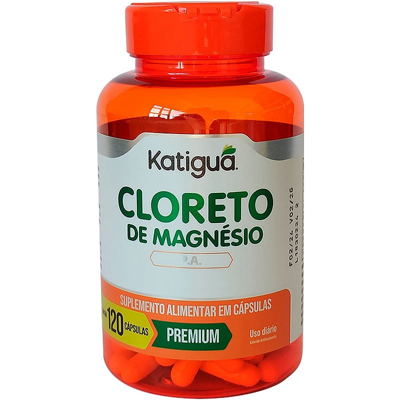 Cloreto de Magnésio P.A. 120 Cápsulas - Katigua | W3LIFE - W3 Life - Loja Online de Vitaminas e ...