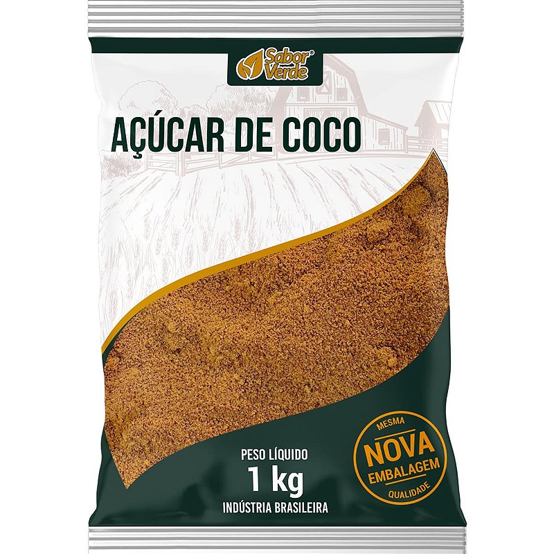 Açúcar de Coco 1kg - Sabor Verde (Natural e Saudável) | W3LIFE - W3 ...
