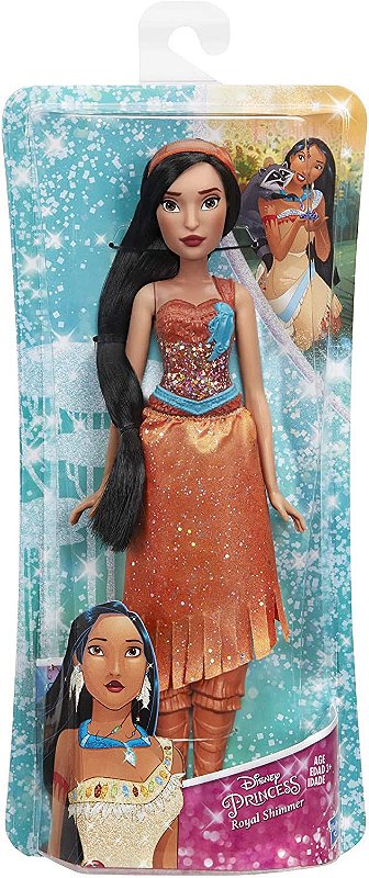 BONECA DISNEY CLASSICA POCAHONTAS BRILHO REAL E4165 - Star Brink Brinquedos