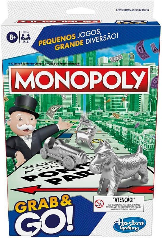 JOGO MONOPOLY GRAB & GO HASBRO B1002 - Star Brink Brinquedos