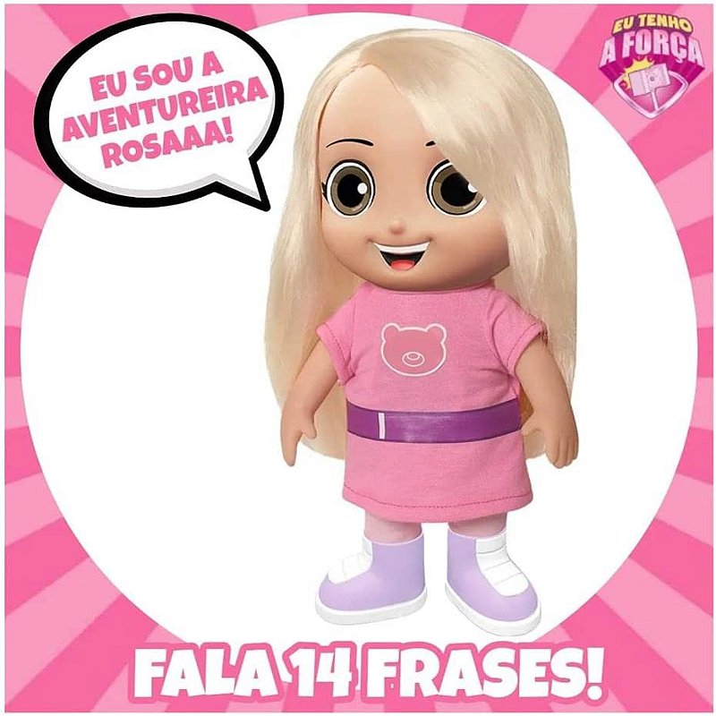 Boneca Jessica Neto Aventureira Rosa NovaBrink 1081 - Star Brink Brinquedos