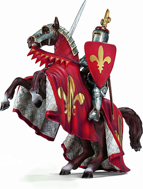 Schleich Soldado Medieval Principe com Cavalo 70018 - Star Brink Brinquedos