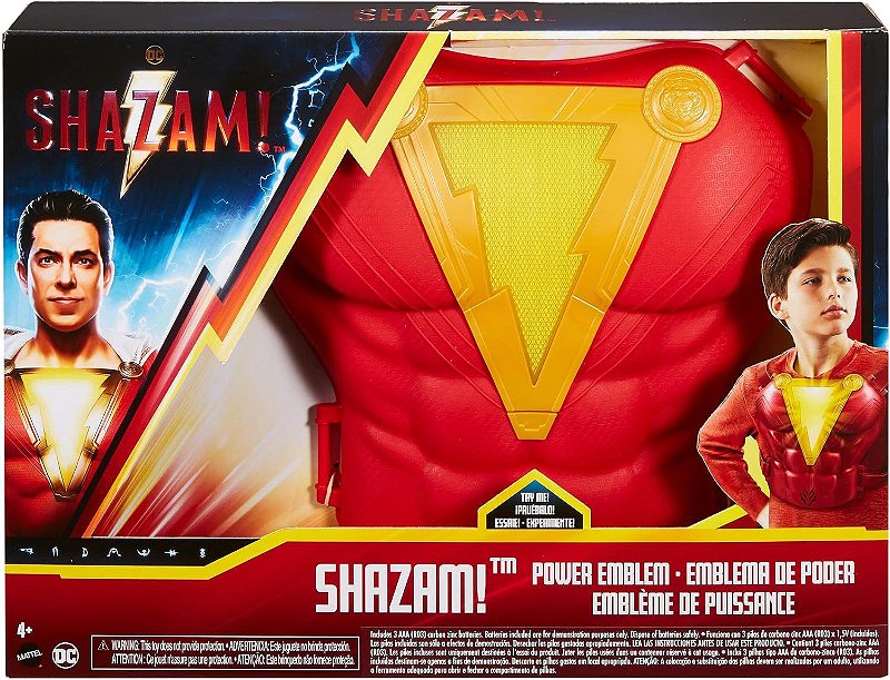 Shazam Armadura de com Luzes e Sons DC Comics Mattel GDN19 - Star Brink ...