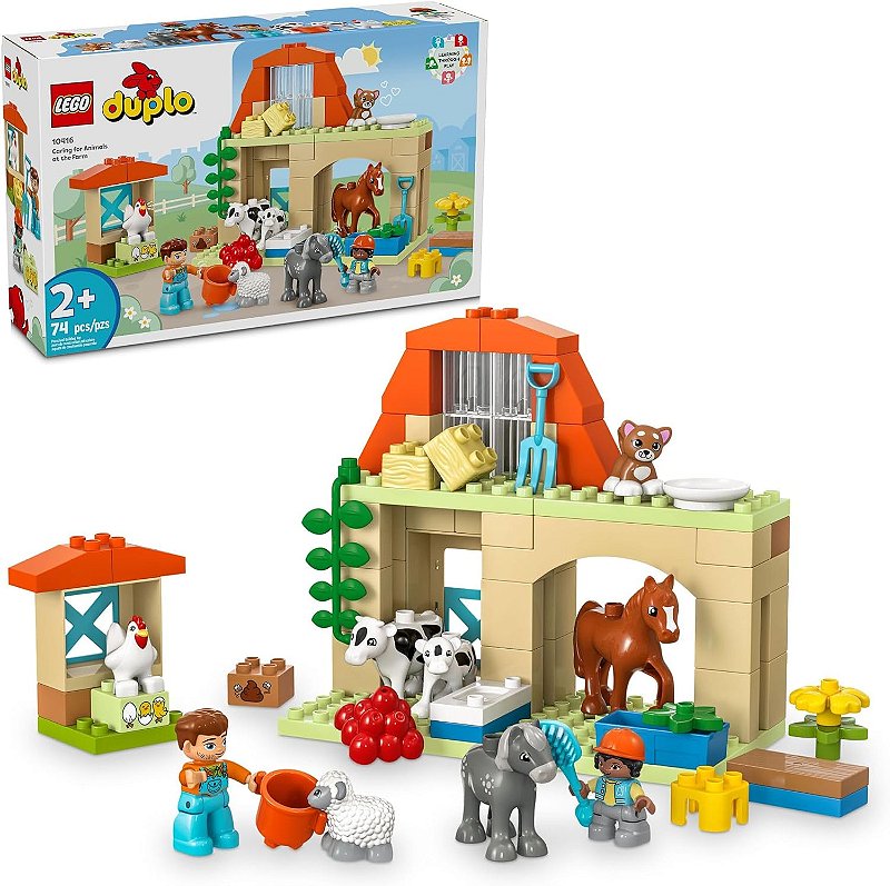 LEGO Set DUPLO Cuidar dos Animais na Quinta 10416 - Star Brink Brinquedos