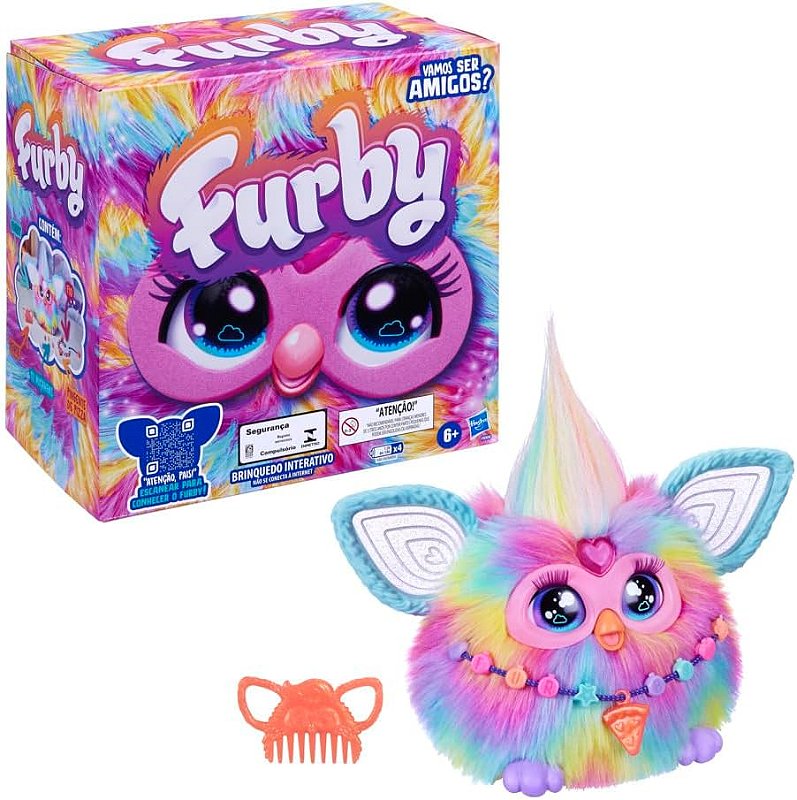 Furby Tie Dye Pelúcia Interativo Hasbro F8900 - Star Brink Brinquedos