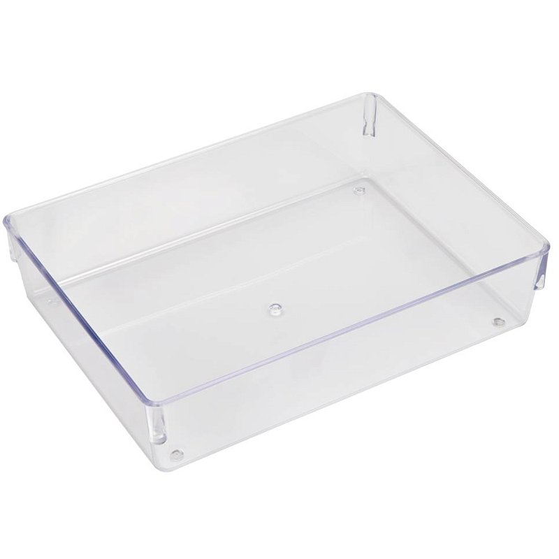 Organizador Gavetas Multiuso Acrílico Empilhável 23x17x5,5Cm - Tudofer ...