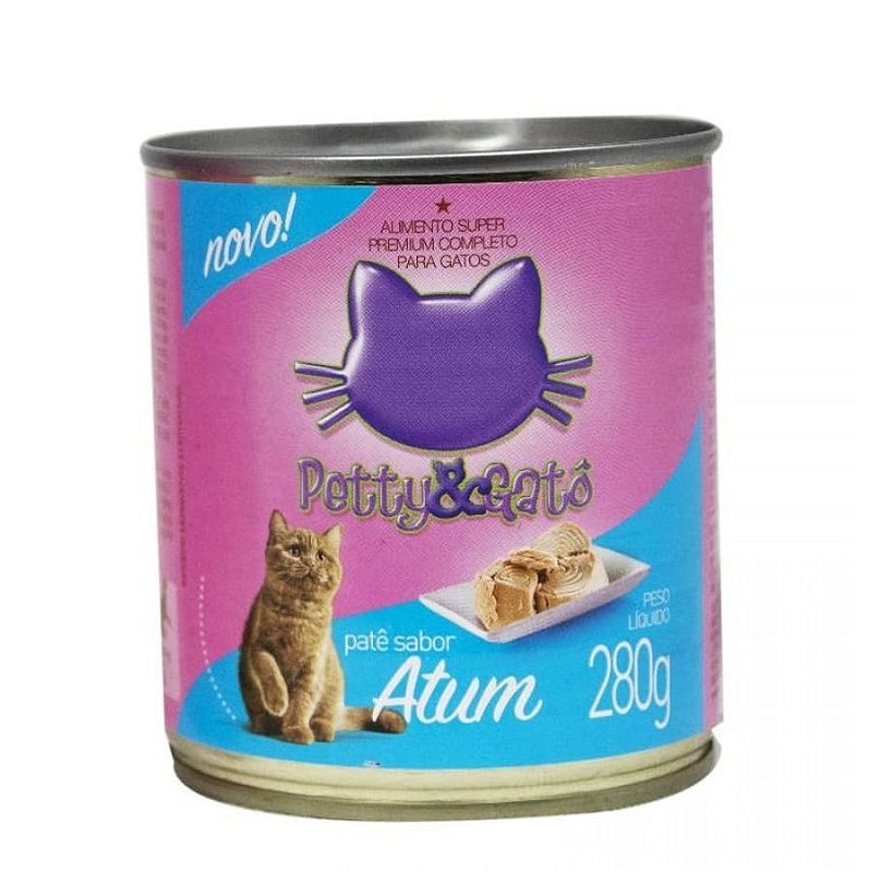 Patê Petty & Gatô Atum para Gatos - 280g - Dropet Distribuidora Pet ...
