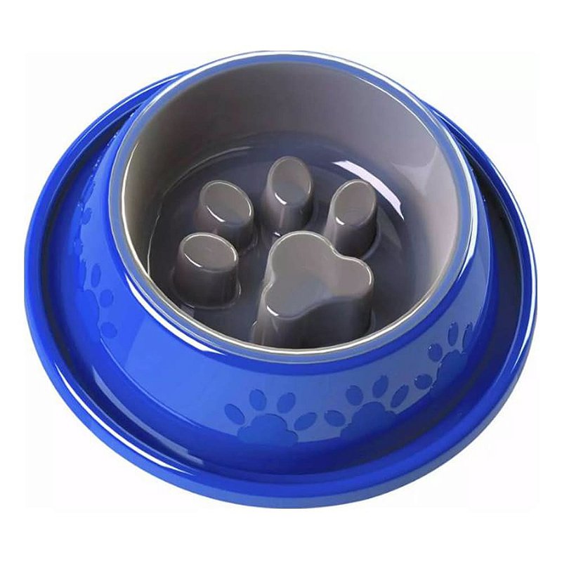 Comedouro 5 em 1 Coma Melhor para Cães - Azul - Dropet Distribuidora ...