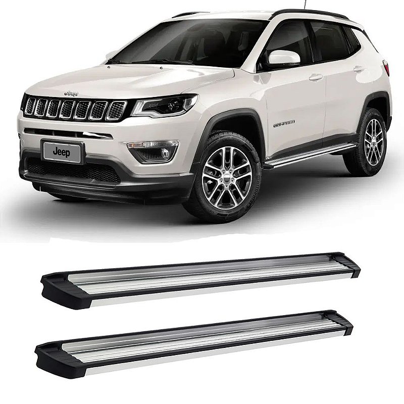 Estribo Jeep Compass 2016 2017 2018 2019 2020 Alumínio - Uouu