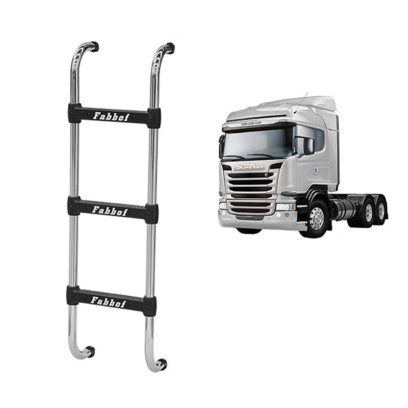 Estribo Traseiro p SC P/G 2019 a 2021 NTG 3 Degraus Cromado - Uouu