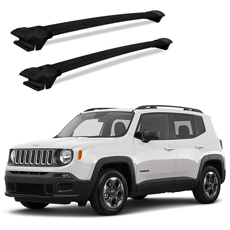 Travessa Rack Teto Renegade 2015 2016 2017 2018 2019 Preto - Uouu