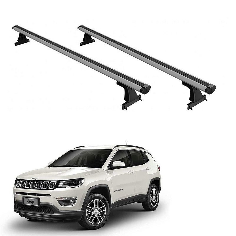 Travessa Teto Compass 2021 2022 Aluminio Prata Original - Uouu