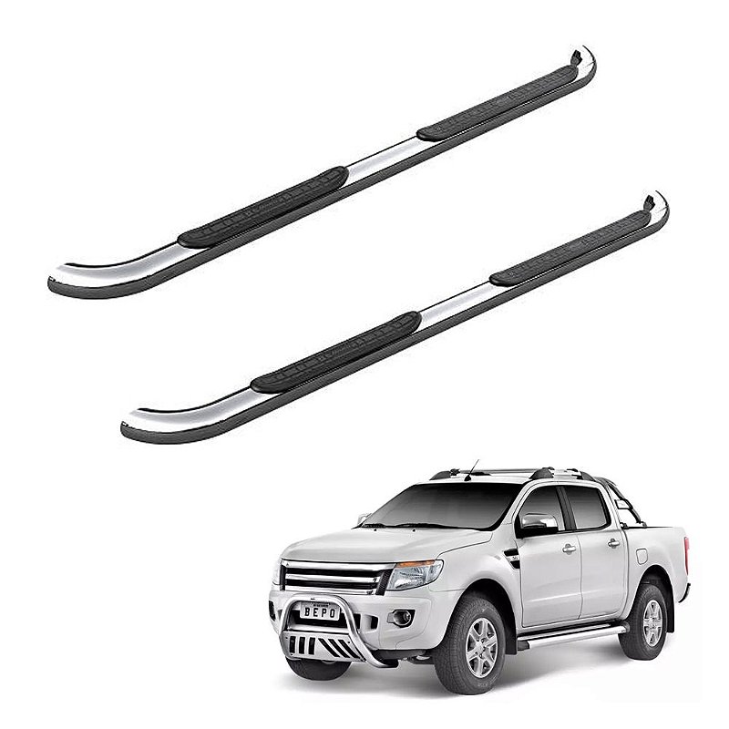 Estribo Ranger 2019 2020 2021 2022 Tubular Cromado - Uouu