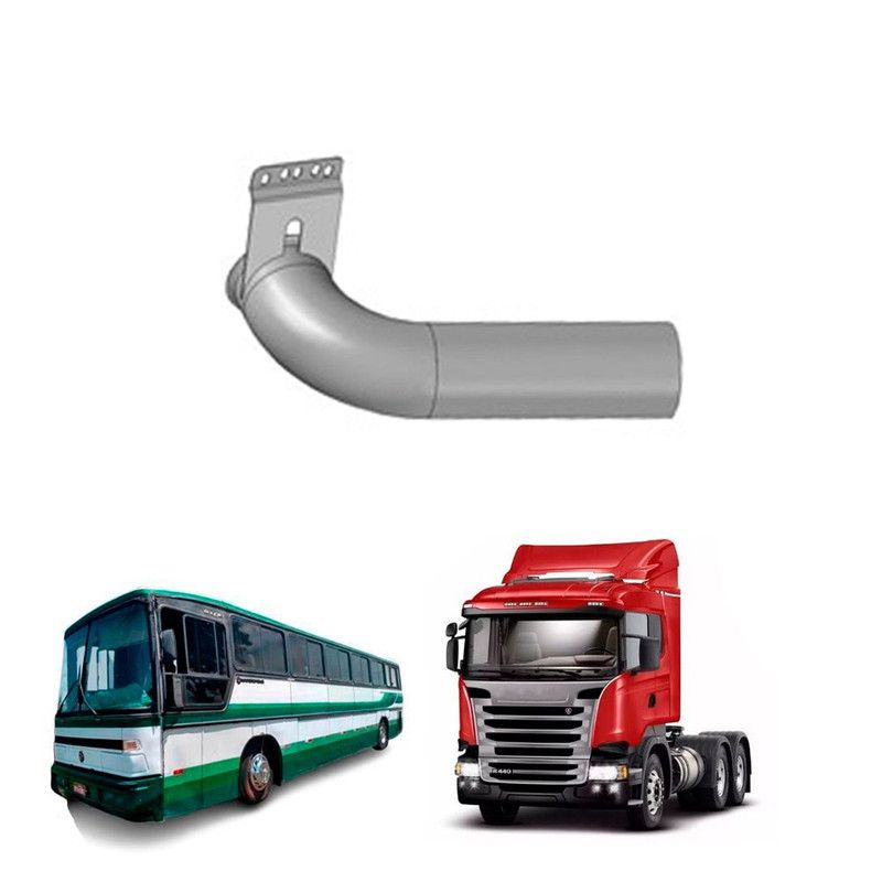 Tubo Saida Silencioso Scania 124 Original 1344153 Euro 3 - Uouu