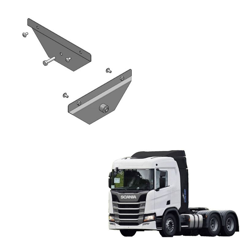 Suporte Placa Dianteira Scania NTG 2019 2020 - Uouu
