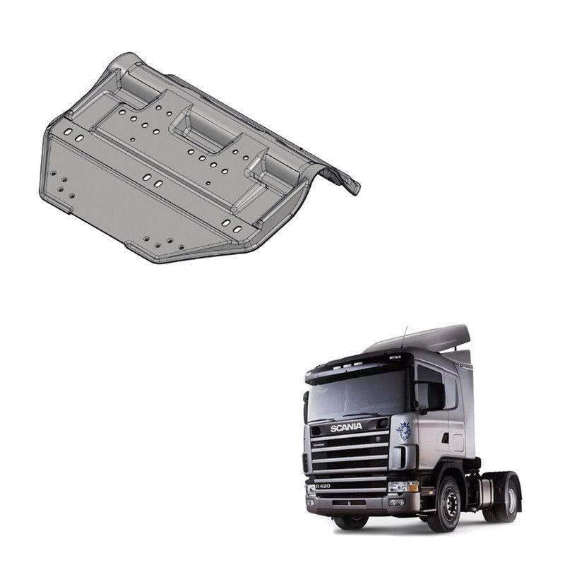 Chapa Suporte Scania Serie 4 Lado Esquerdo - Uouu