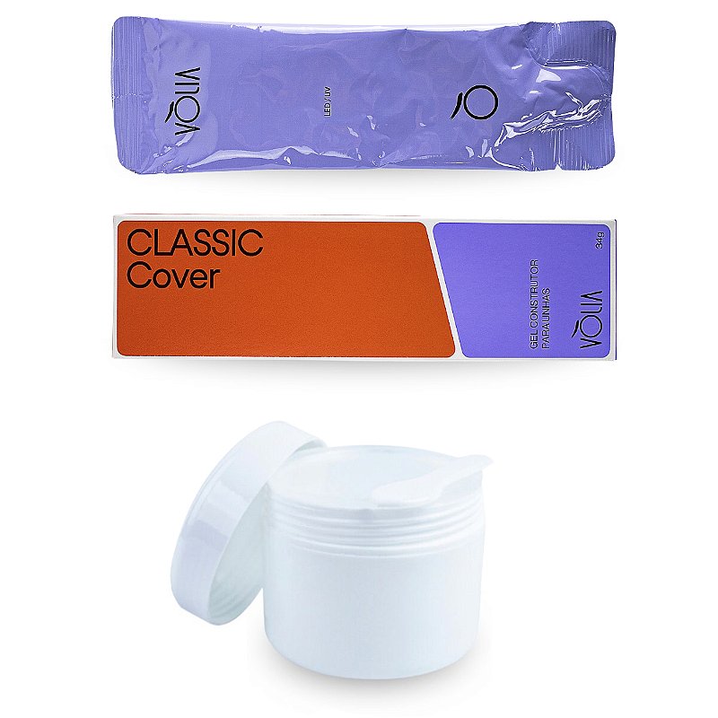 Sachê Refil Gel Classic Cover 34g Vòlia + Pote Reutilizável - Arte ...