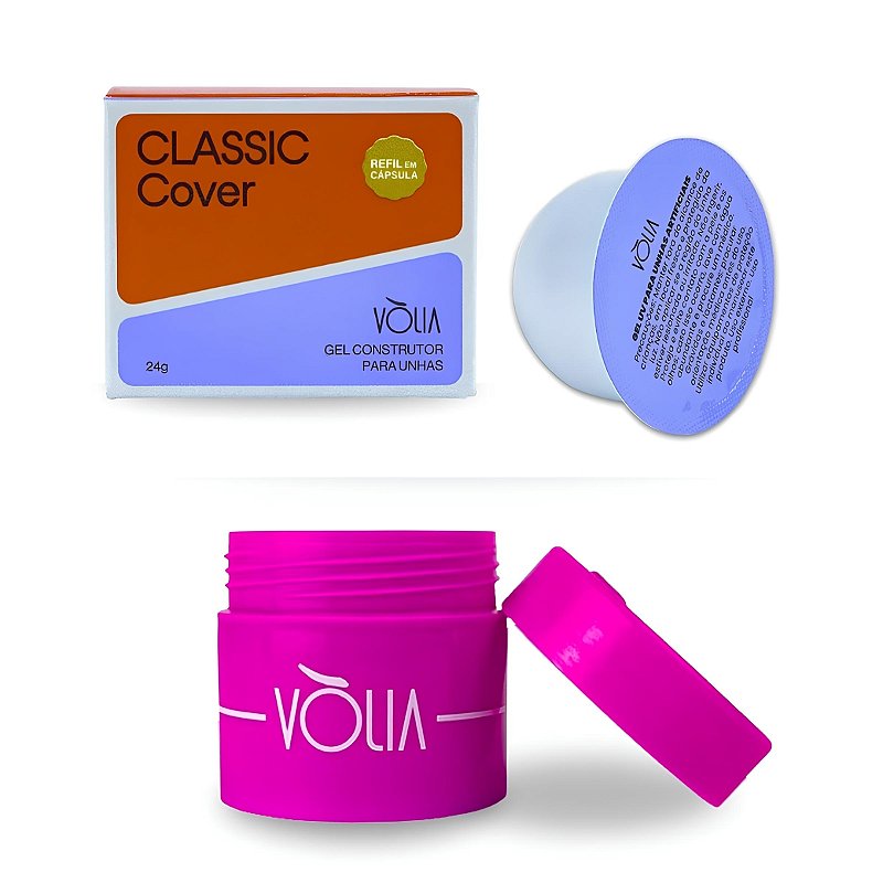 Refil Blister Gel LED UV Classic Cover 24g + Pote ECO, Vòlia - Arte ...