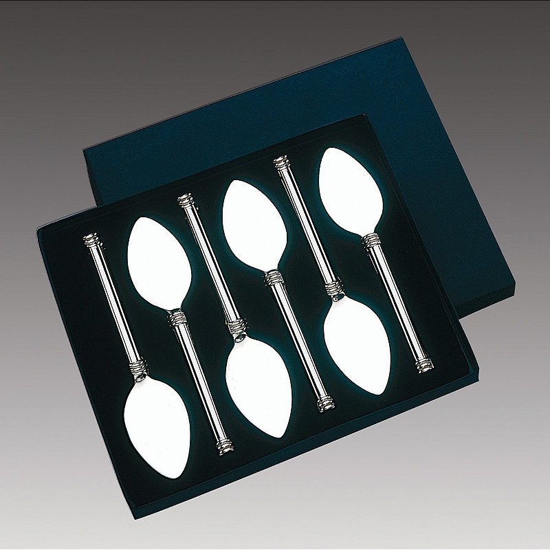 CJ 6PC ESPÁTULA P/PATÊ DE PRATA ATENAS - e-utilities.com