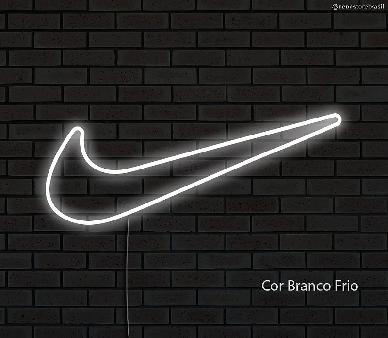 Nike - Luminária em Neon de LED (A=10cm x L=27cm) - Neon Store