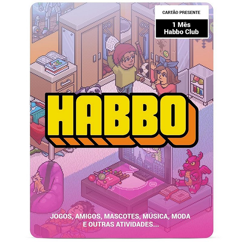 Habbo Hotel 1 Mês Habbo Club Código Digital - Cartão Recarga - MT10GAMES