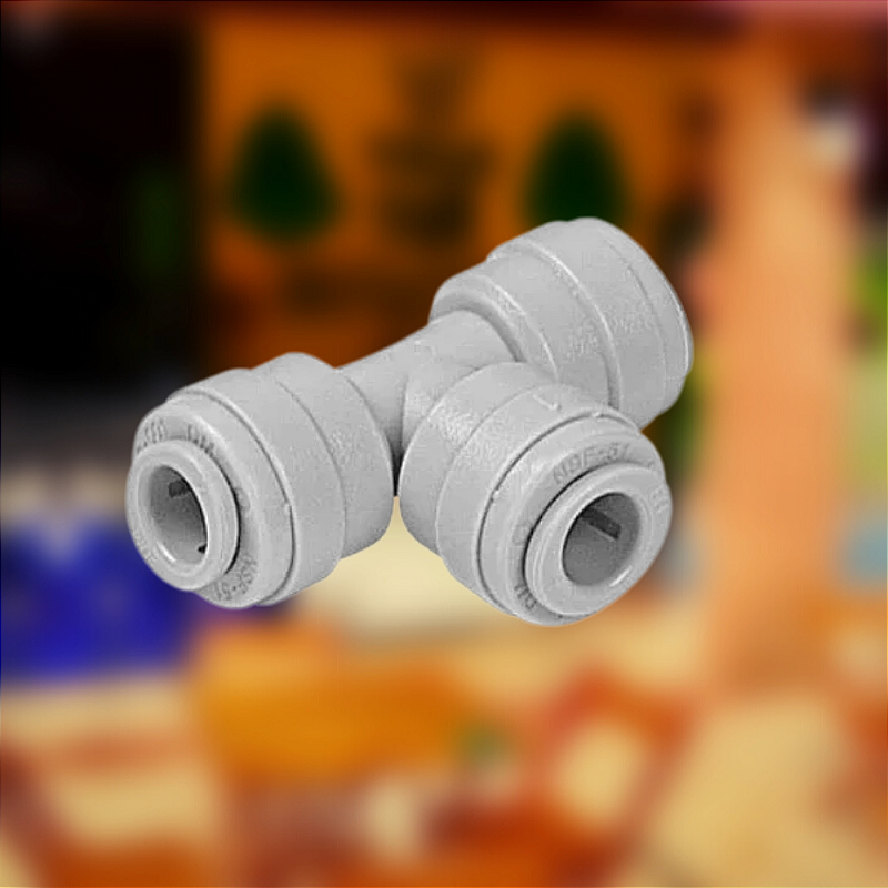 Engate Rapido Tipo DMFIT Em T União 3 Vias 3/8 - Mandi Brew Shop